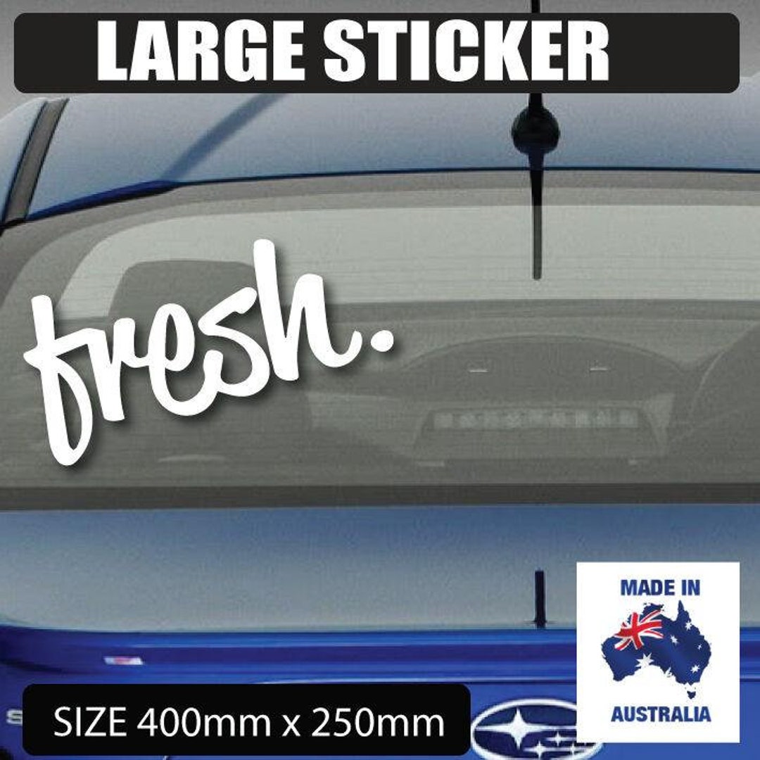LARGE FRESH JDM Sticker Decal Car Drift Turbo Euro Fast - Etsy
