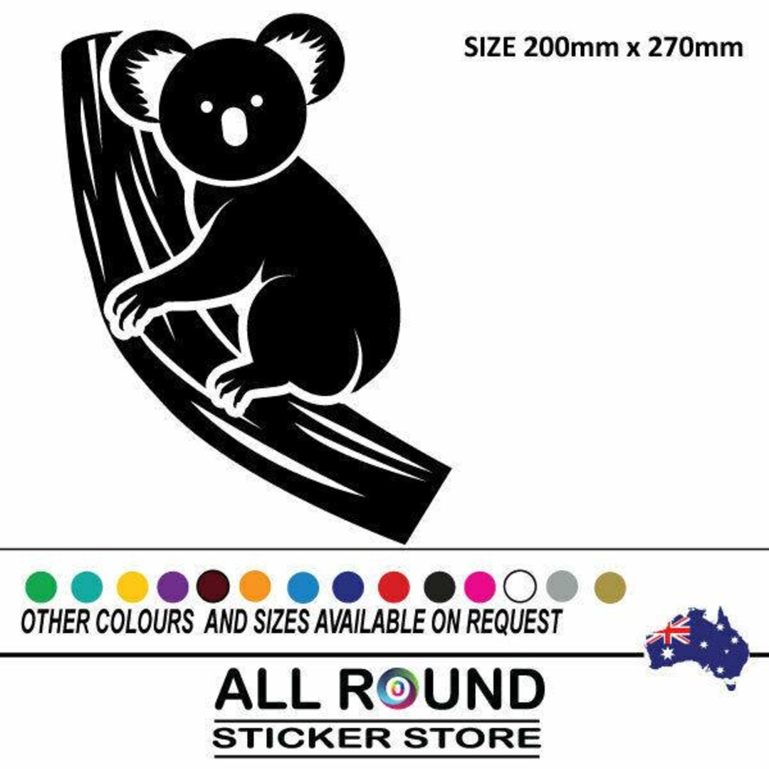 Koala Australian Sticker Decal Rv Motorhome, 4X4, Boat , Caravan - Etsy