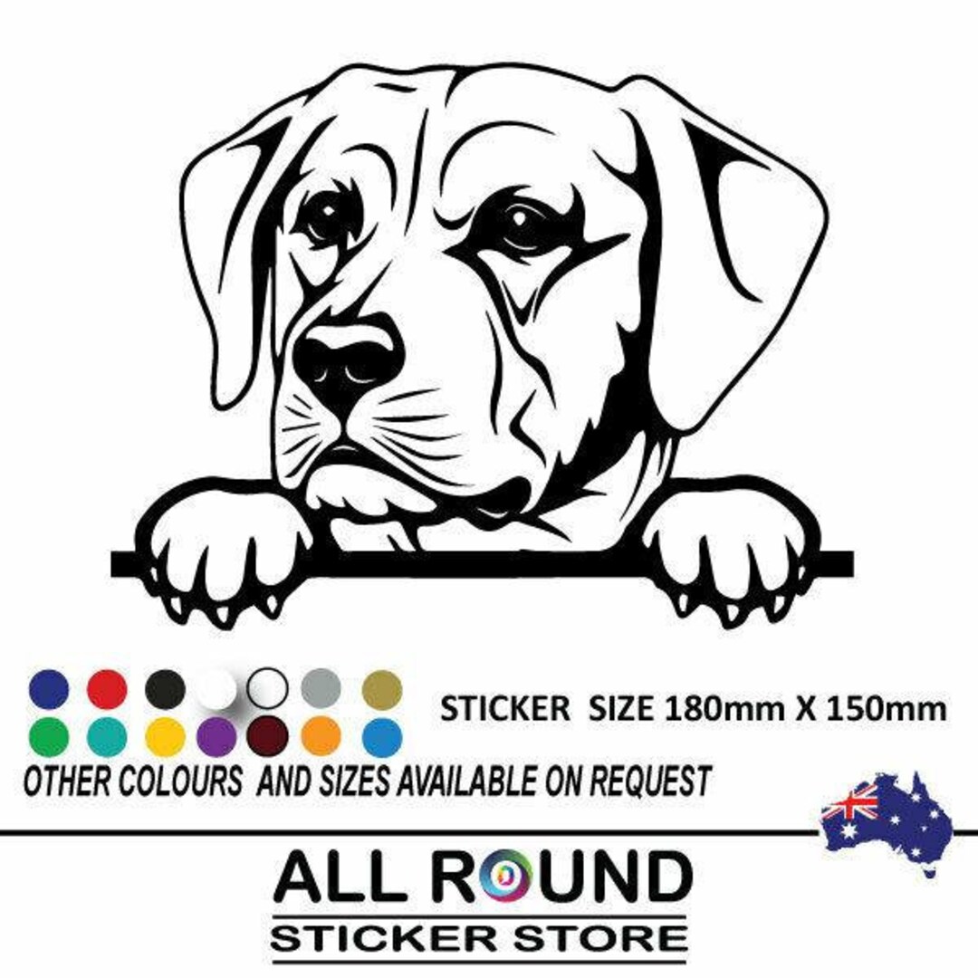 Labrador Dog Sticker Sticker Popular Car Decal on Board - Etsy
