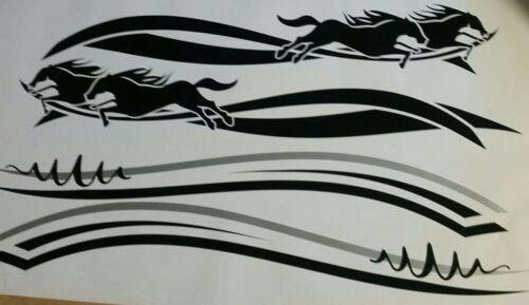 Horse Float Vehicle Pinstripe Decals - Etsy