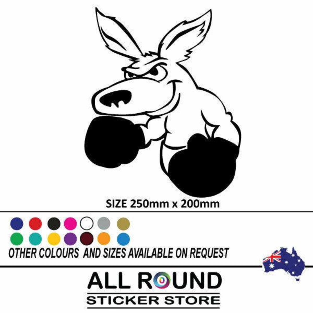 BOXING KANGAROO Sticker Decal RV Motorhome, 4X4, Boat , Caravan - Etsy