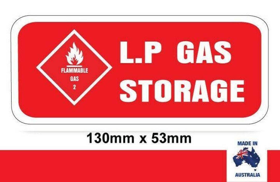 20 X LPG Gas Storage Sticker Decal - Etsy