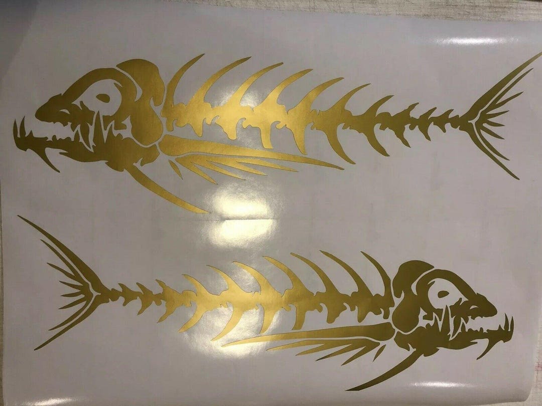 Fish Skeleton Sticker Decal for Boat Car 4X4 Rv Campervan-large - Etsy
