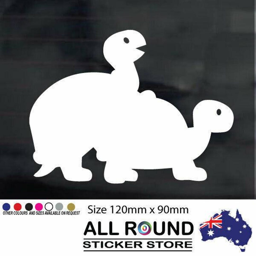 Funny Car Sticker Decal of Turtles Mating, Easy Apply to Vehicle ...