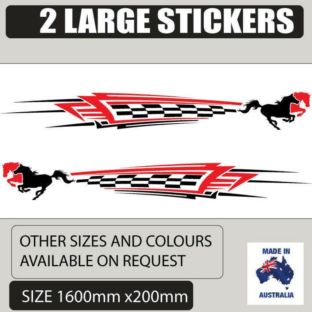 Sticker for Horse Float Racing Stripe Horse Design Vehicle Decals - Etsy