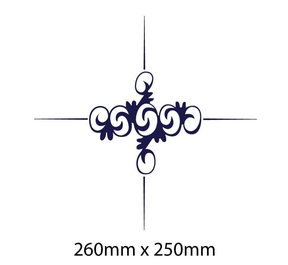 Qty 2 Truck Scroll Vinyl Sticker Decal Black Horse Float Trailer ...