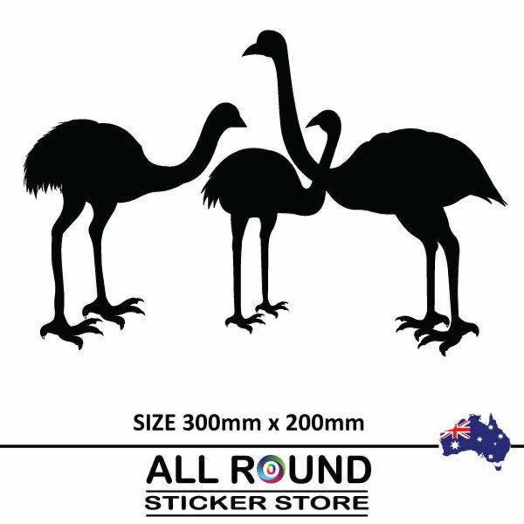 Emu Car Sticker Decal Rv Motorhome, 4X4, Trailer , Caravan , Windows - Etsy