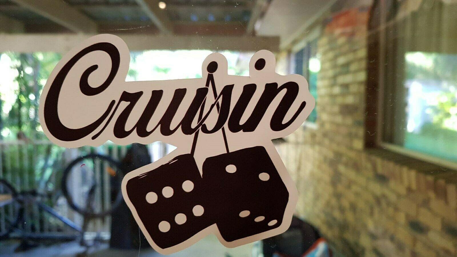 CRUISIN DICE JDM Car Sticker Decal Car Drift Turbo Euro Fast Bumper ...