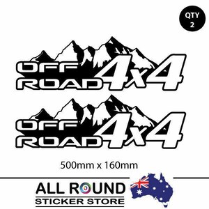 2 X 4x4 OFF ROAD 4WD Sticker Decal LARGE - Etsy