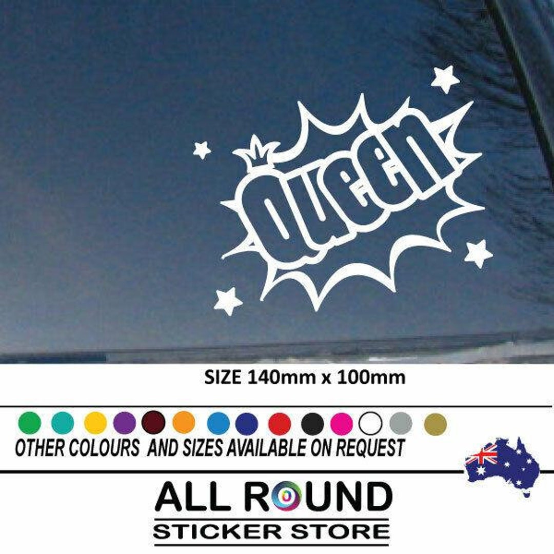 Queen Sticker Decal Drift Jdm Car Tattoo Cute Girly - Etsy