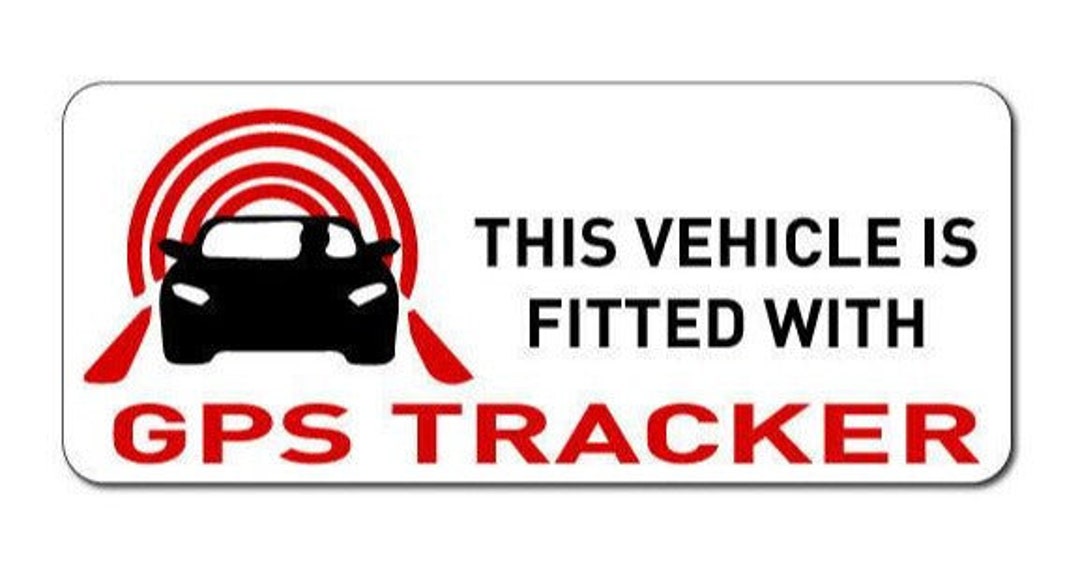 GPS Tracker Fitted Warning Sticker Decal Safety Sign Car Window - Etsy
