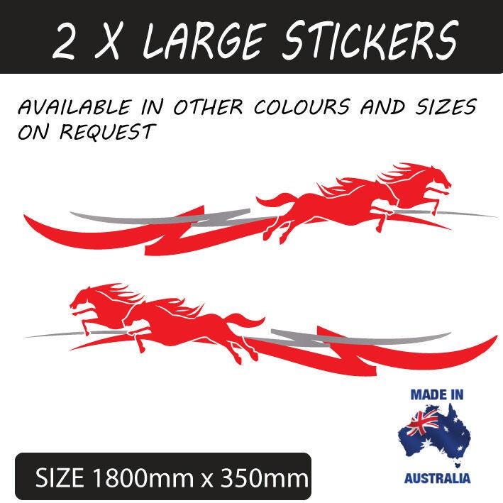 Large Horse Float Pin Stripe Sticker Decal Ute,4wd , Trailer Style 8B ...