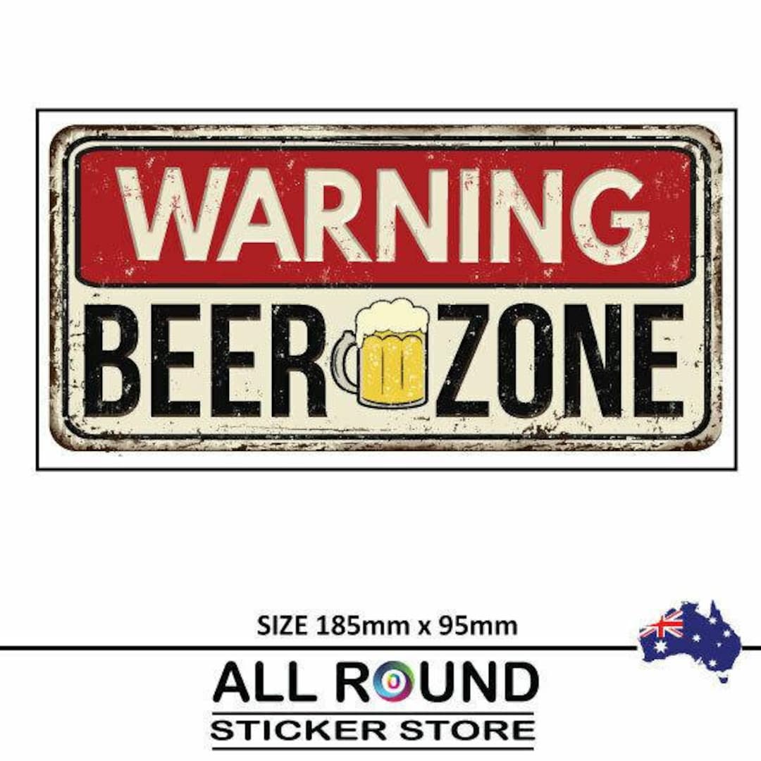 Funny Beer Sticker, Car Sticker Camping Trailer Bar Fridge Mancave - Etsy