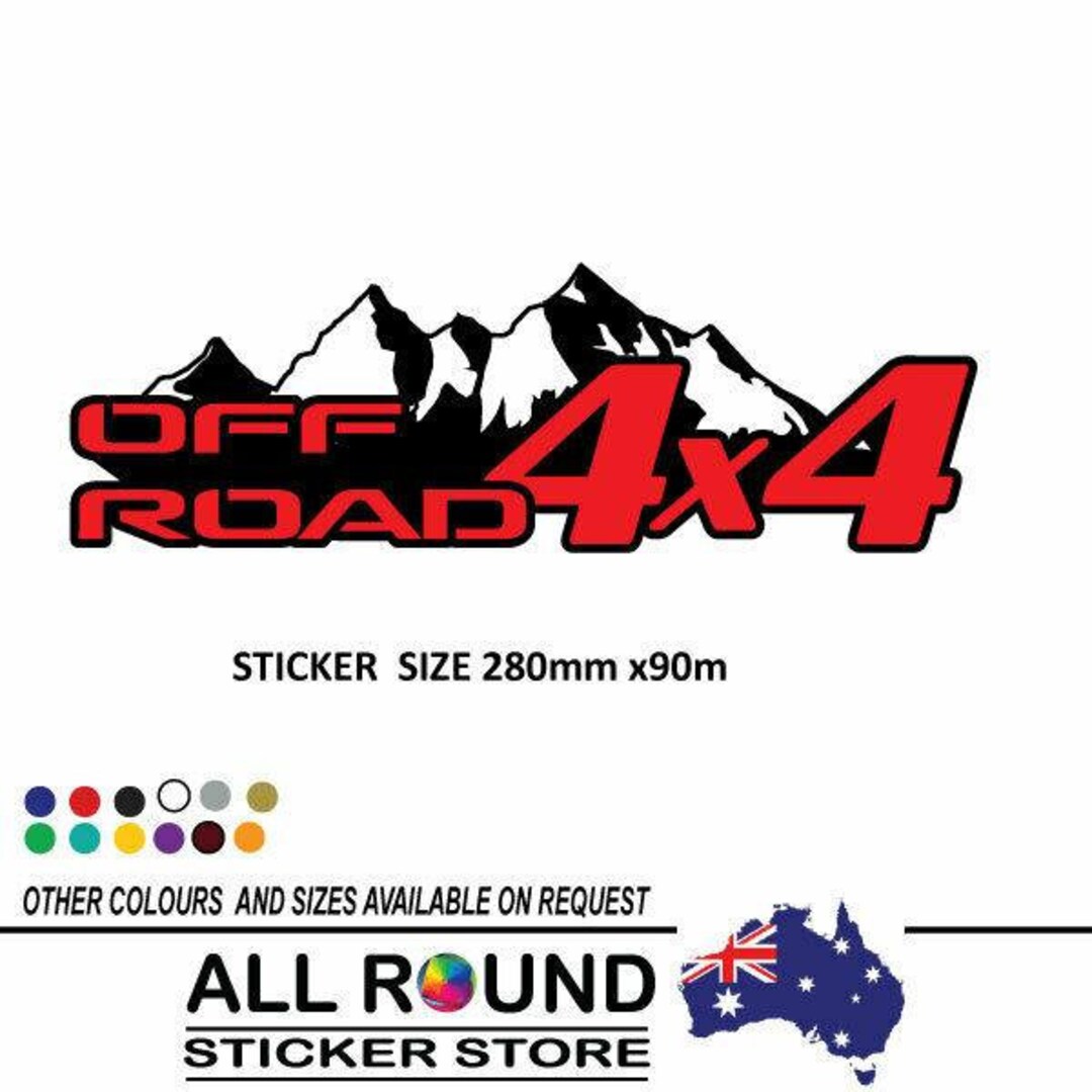 4x4 OFF ROAD 4WD Sticker Decal - Etsy