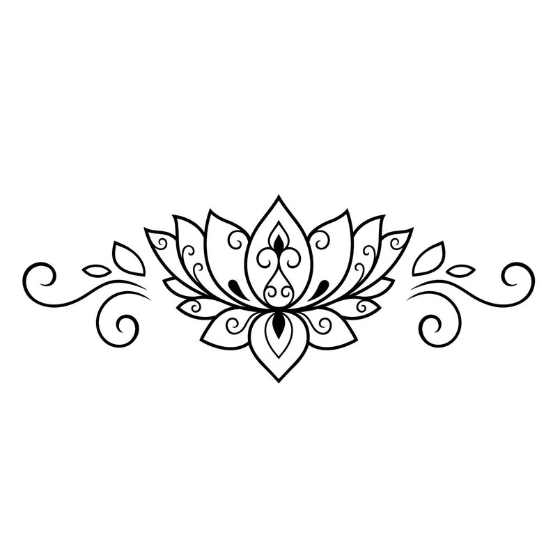 Lotus-flower-sticker-decal, Vehicle , or Glass Window or Doors - Etsy