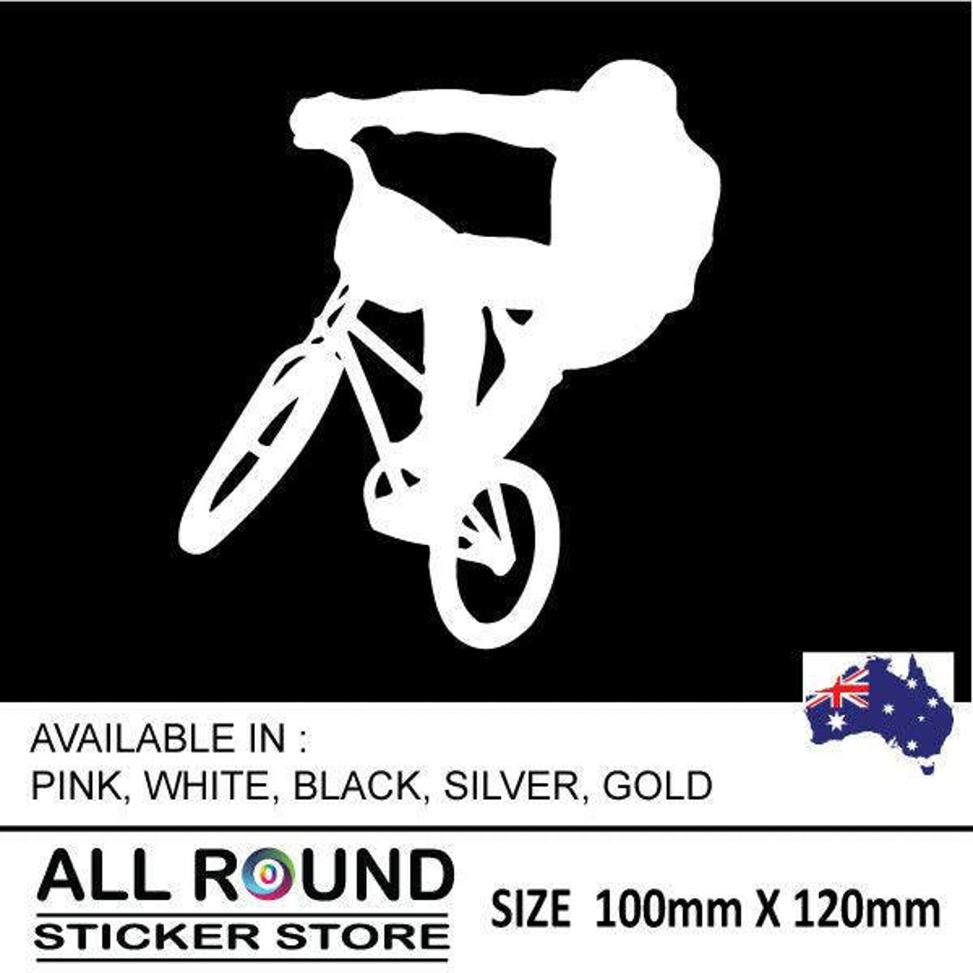 BMX RIDER Car Sticker Decal Sport Bumper Sticker Vehicle Window - Etsy