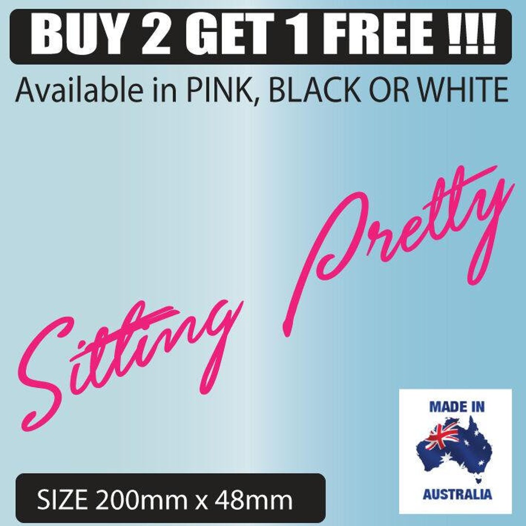 Sitting Pretty JDM 4x4 Girls Car Sticker Popular Decal - Etsy