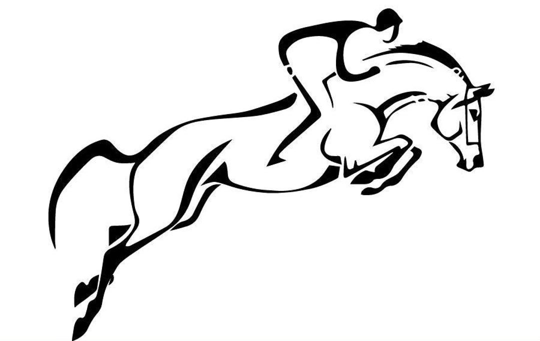 Jumping Horse Decal (large) - Etsy