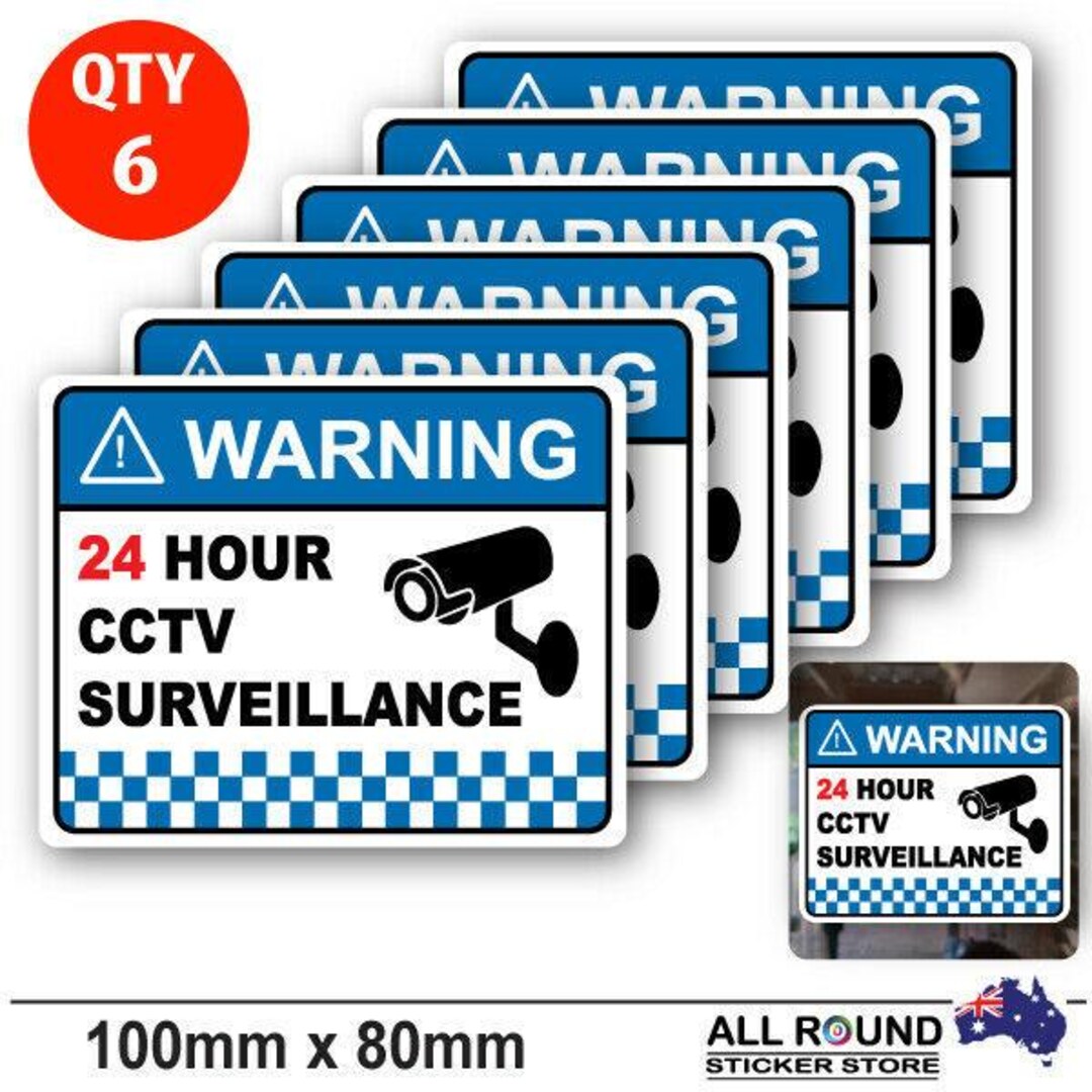 The 6-x-cctv-warning-security-stickers-waterproof-security-sign-window ...