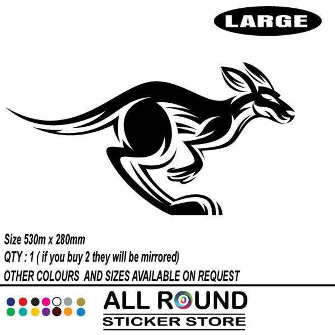 KANGAROO AUSTRALIAN Sticker Decal RV Motorhome, 4X4, Boat , Caravan - Etsy