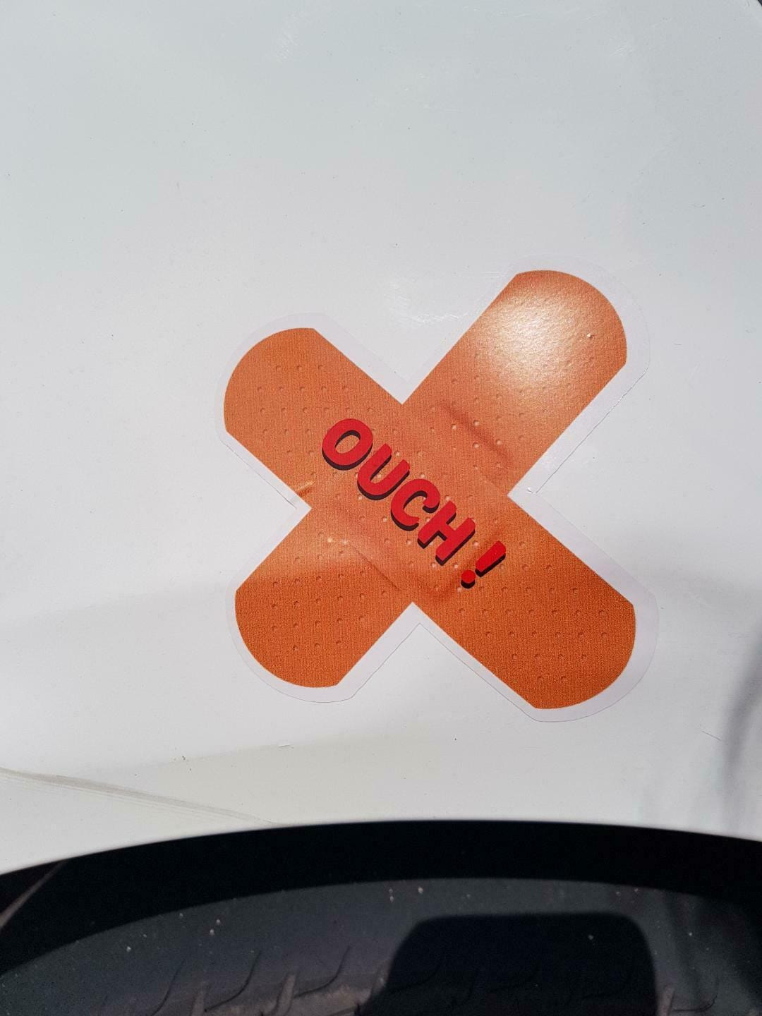 Band Aid Ouch Vehicle Sticker Funny Popular Novelty Car Decal - Etsy