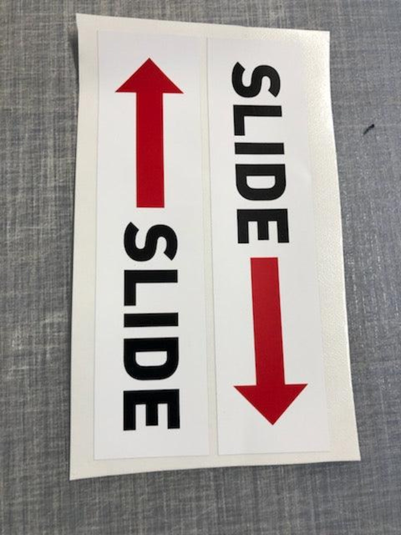 Slide Sticker for Glass Sliding Door Warning Sticker Decal Business ...