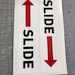 Slide Sticker for Glass Sliding Door Warning Sticker Decal Business ...