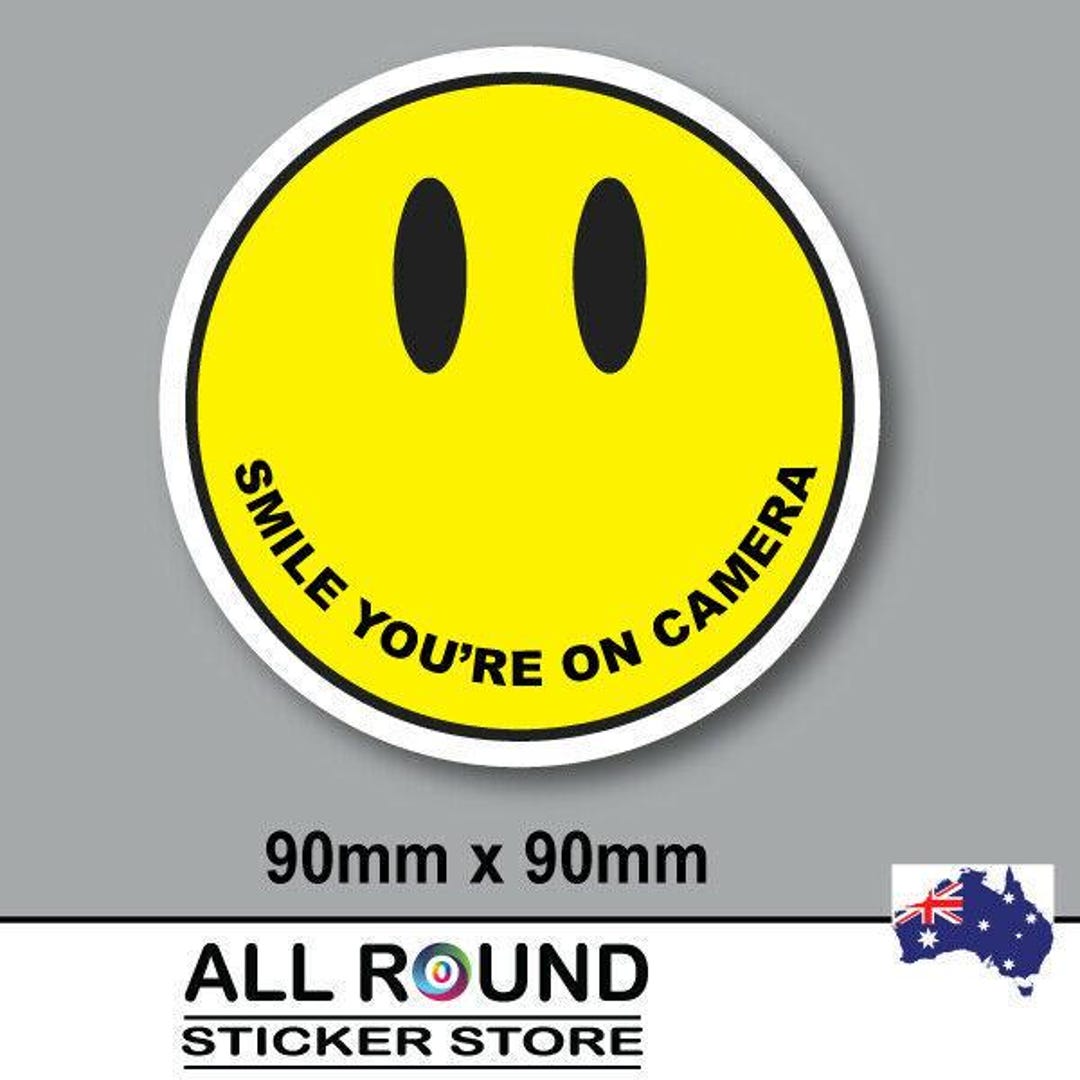 Smile You're on Camera Sticker Popular Ebay Sticker Decal - Etsy