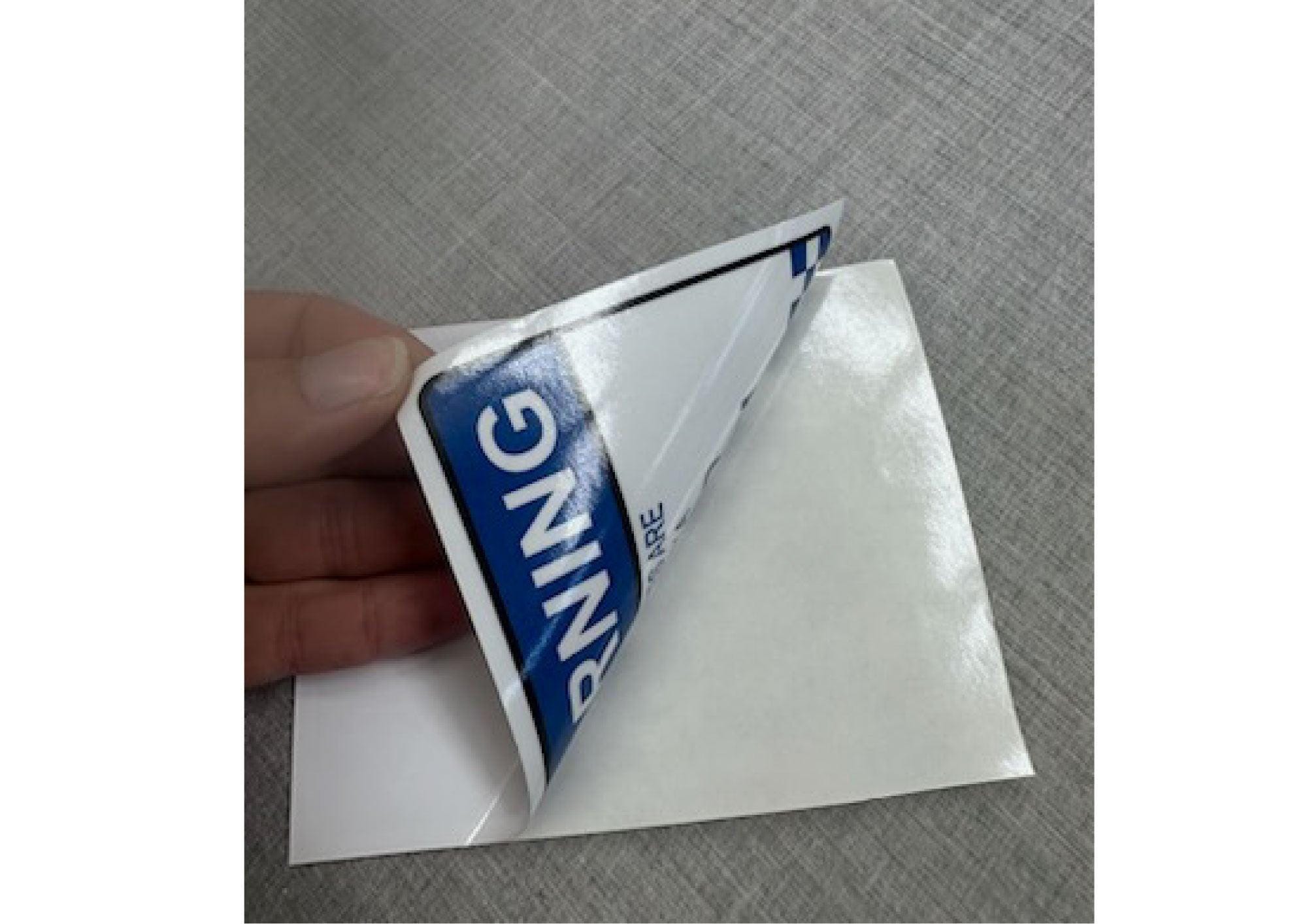 Reverse Printed Stick Inside 2 X Alarm System Monitored Warning ...