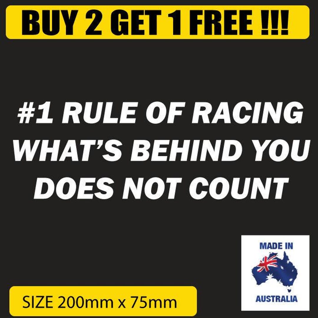 Number 1 Rule of Racing Popular Funny Car Sticker Jdm - Etsy