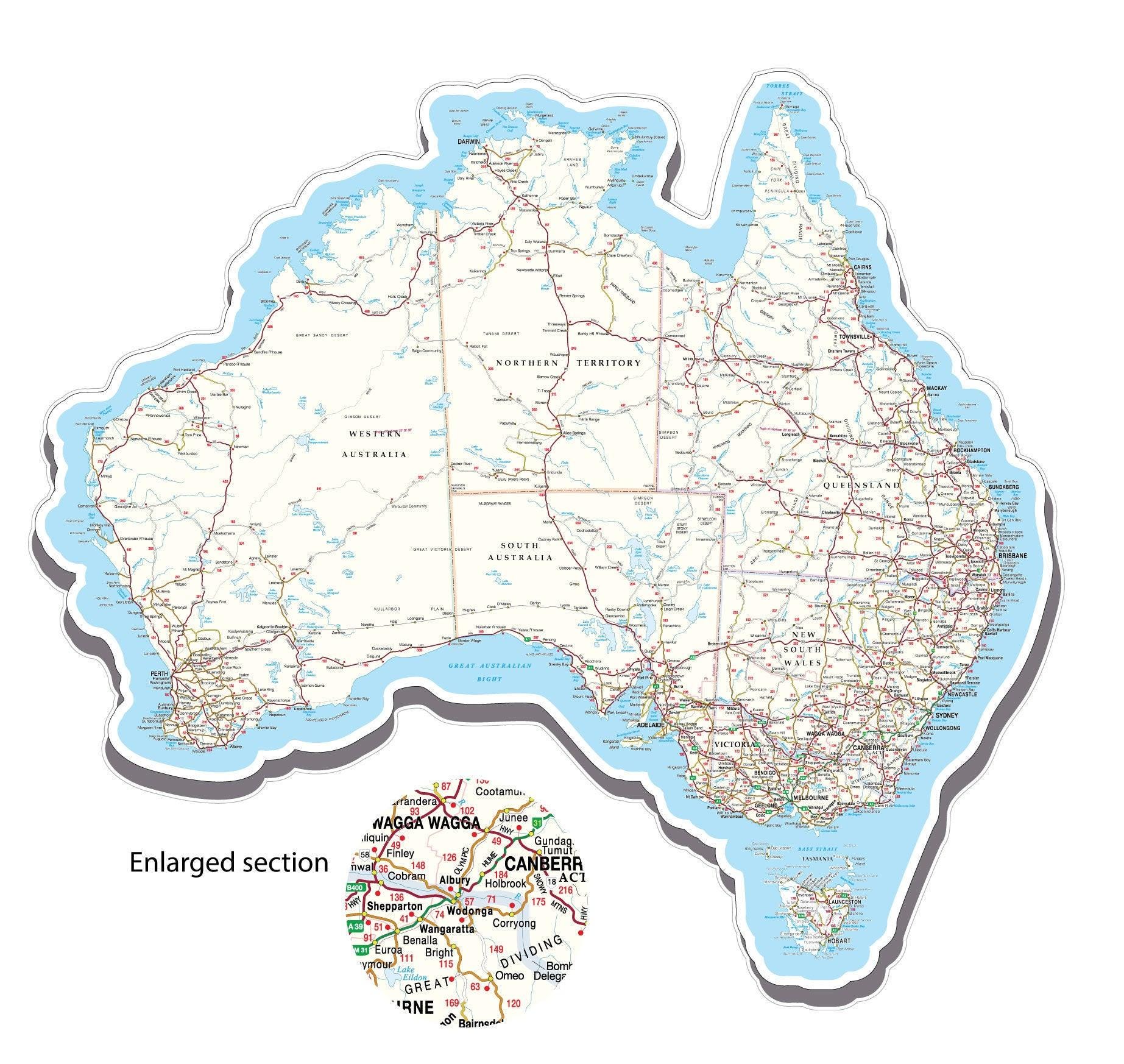 East Coast Australia Map