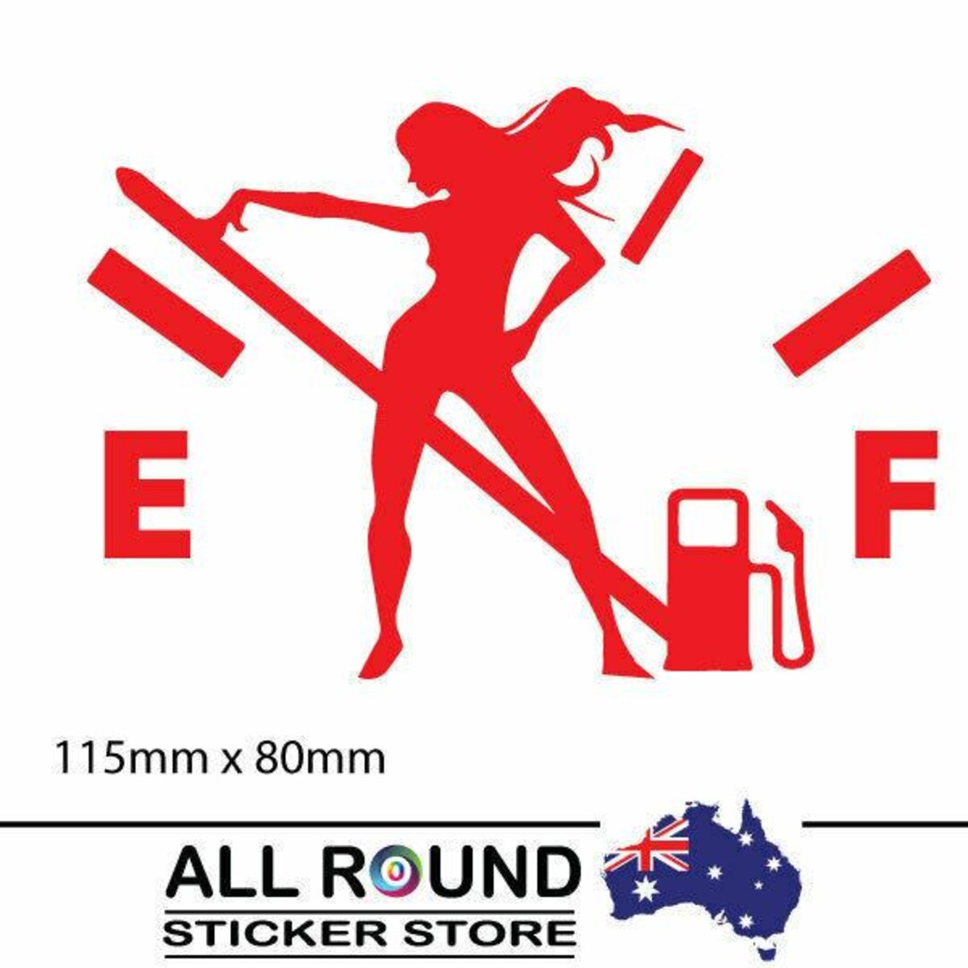 Empty Fuel Cap Sexy Girl Sticker Decal Car Funny Bumper Sticker Jdm - Etsy