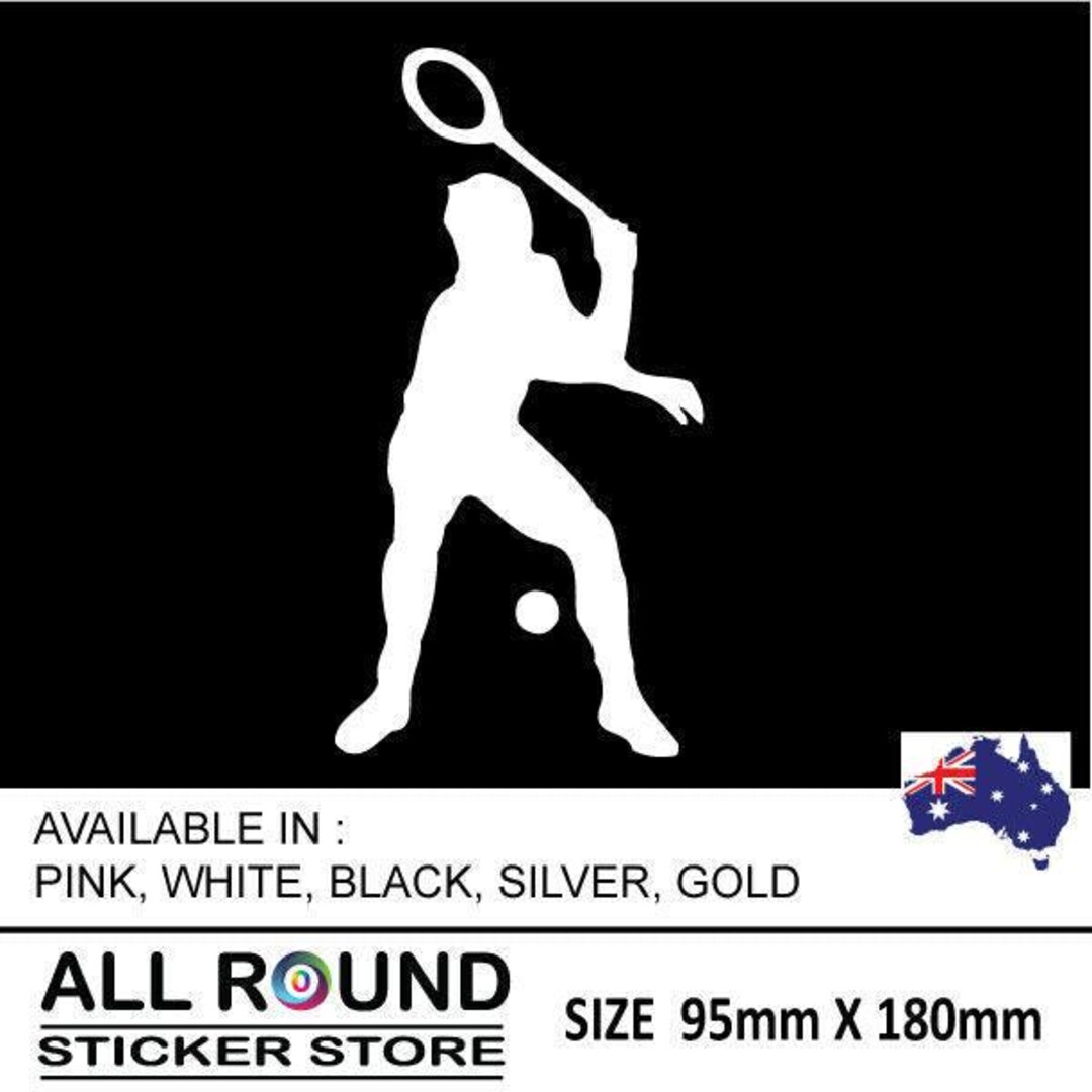 Squash Player Car Sticker Decal Sport Bumper Sticker - Etsy