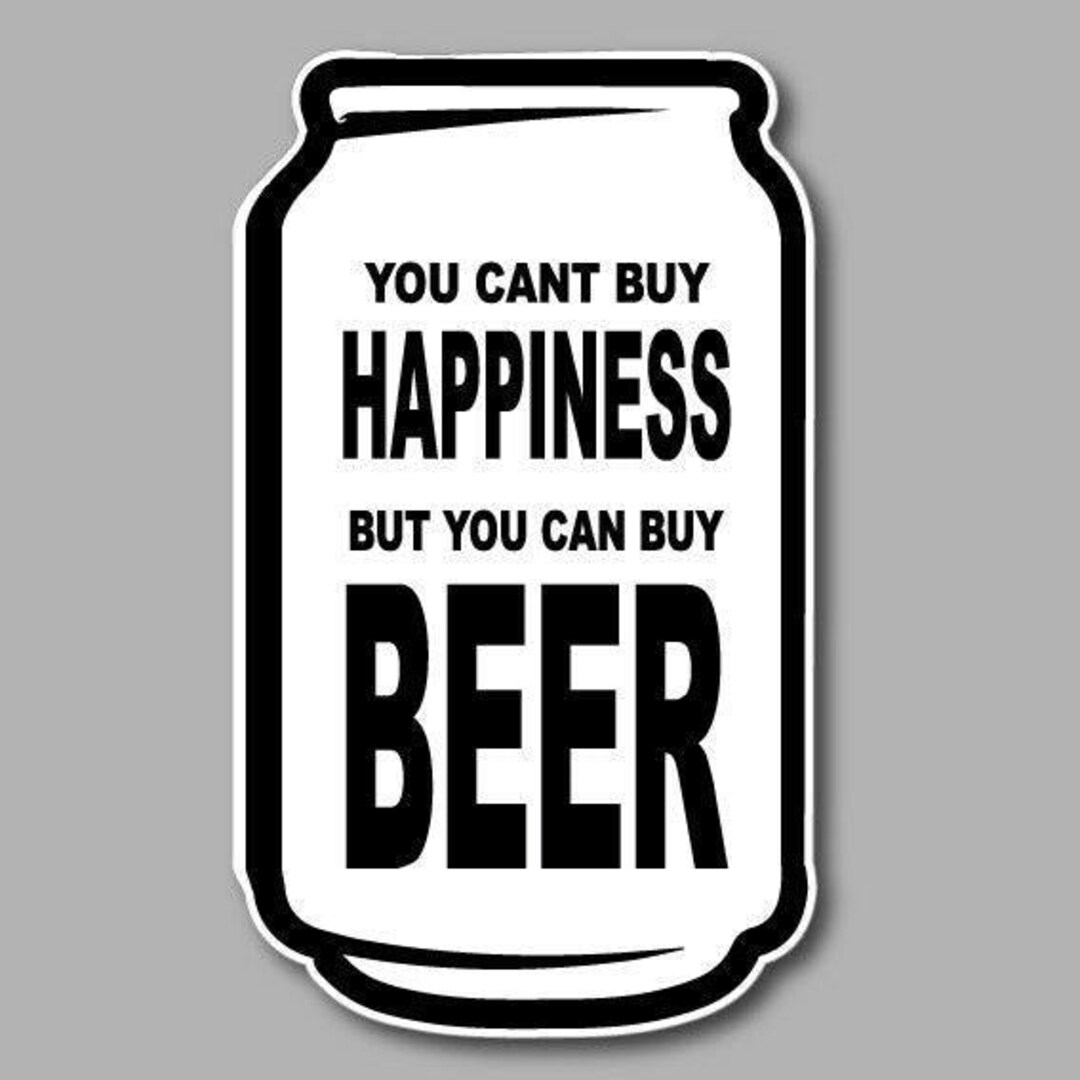 Funny Beer Sticker, Beer Can Sticker for Car, Toolbox, Laptop, 4x4 ...