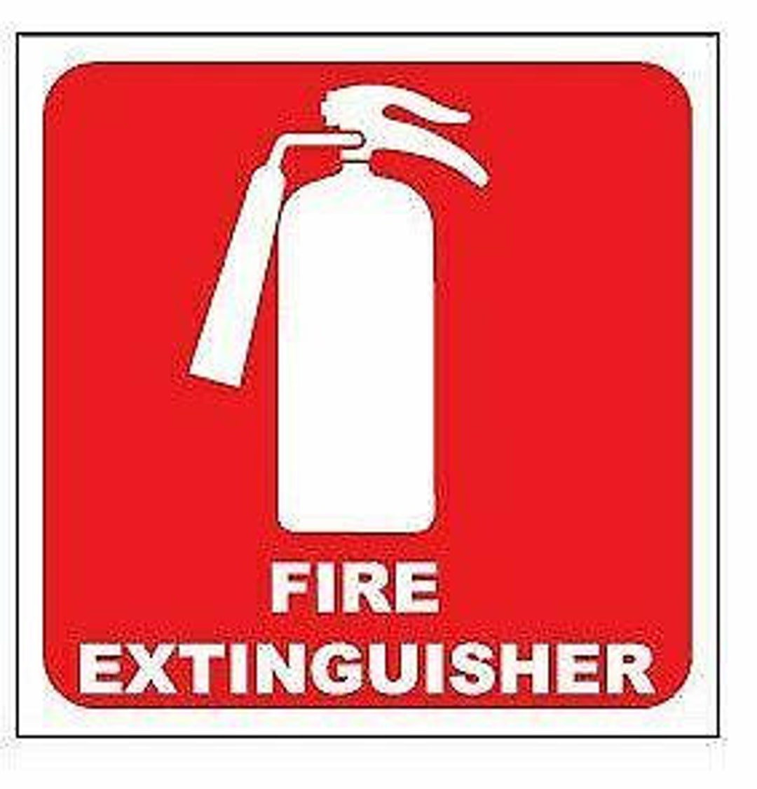 Fire Extinguisher Decal Sticker Warning - Etsy