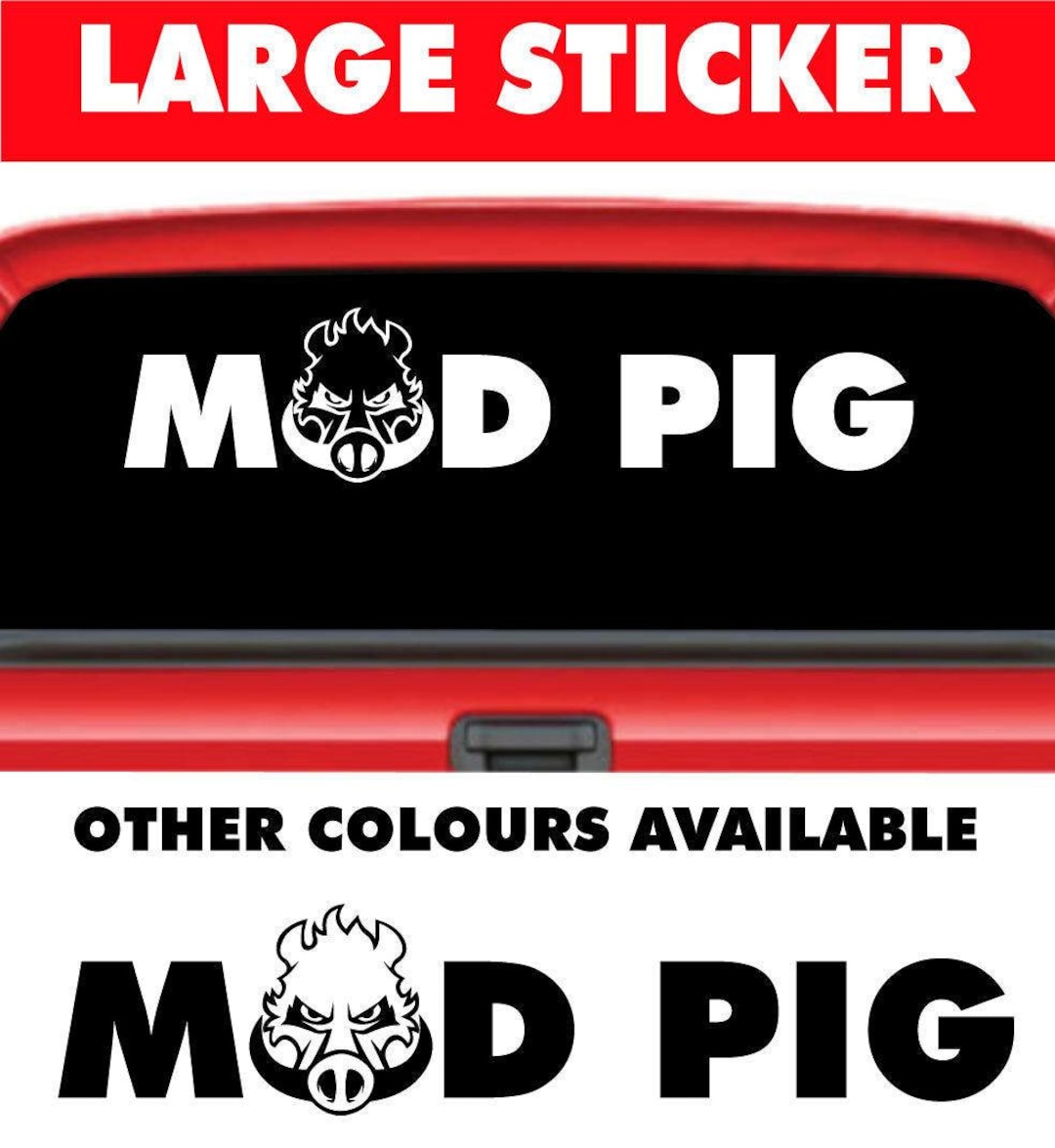 Mud Pig Car Sticker 4x4 4wd Decal Popular - Etsy