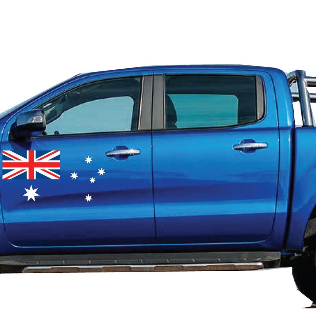 Australian Flag Southern Cross Sticker Decals for Side of Ute , Car ...