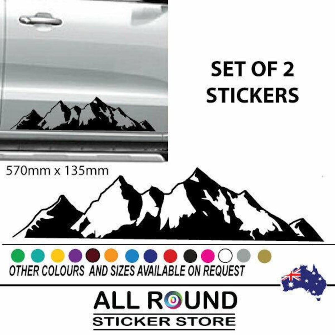 Mountain Decal 4X4 Car Sticker 4wd Large - Etsy