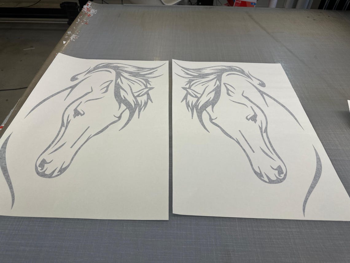 Qty 2 Large Horse Decal Ute 4wd Horse Float Stickers H001 - Etsy