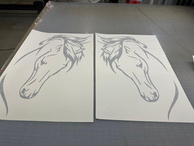 Qty 2 Large Horse Decal Ute 4wd Horse Float Stickers H001 - Etsy