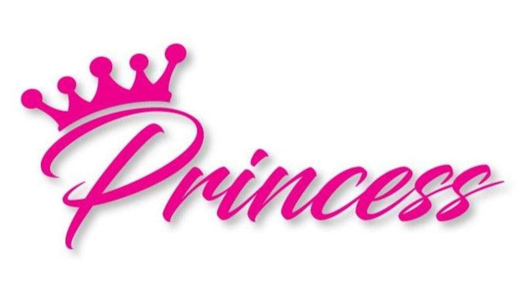 Princess Vehicle Sticker Decal Sticker - Large Pink , White Other ...