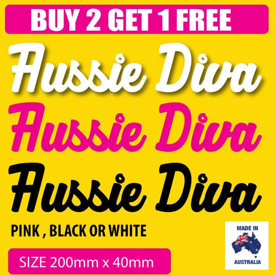 Aussie Diva Car Sticker for Girls Popular - Etsy