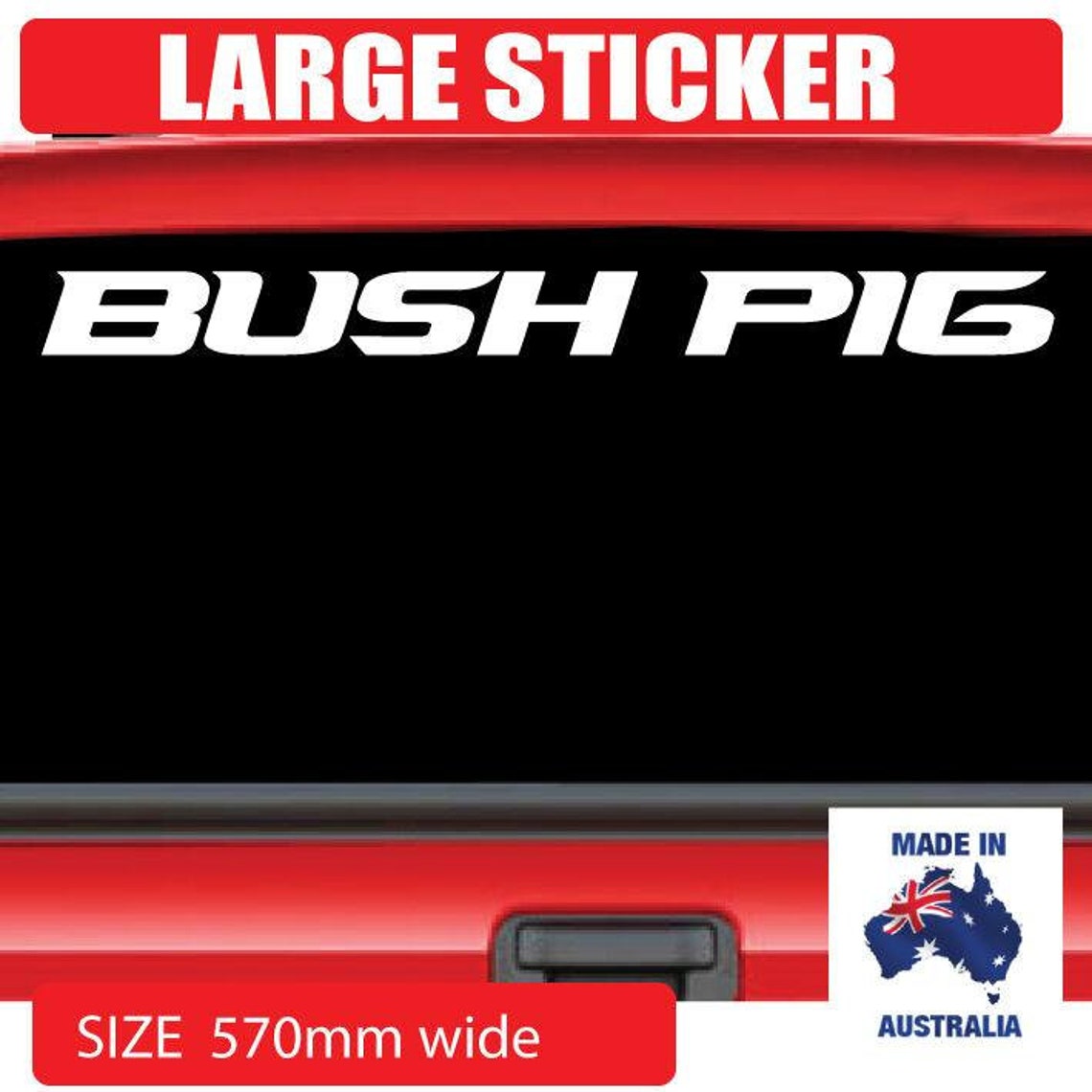 Windscreen Decal Sticker 4x4 Sticker UTE Camper Decal BUSH PIG - Etsy