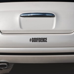 The #godfidence-car Sticker Decal Religious - Etsy