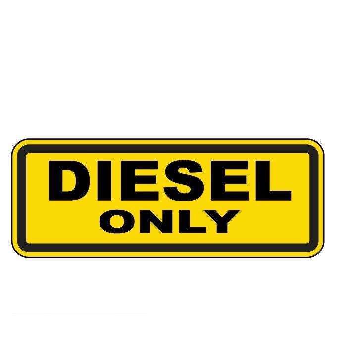 Diesel Only Petrol Fuel Stickers Sheet of 24, Waterproof Uv Resistant ...