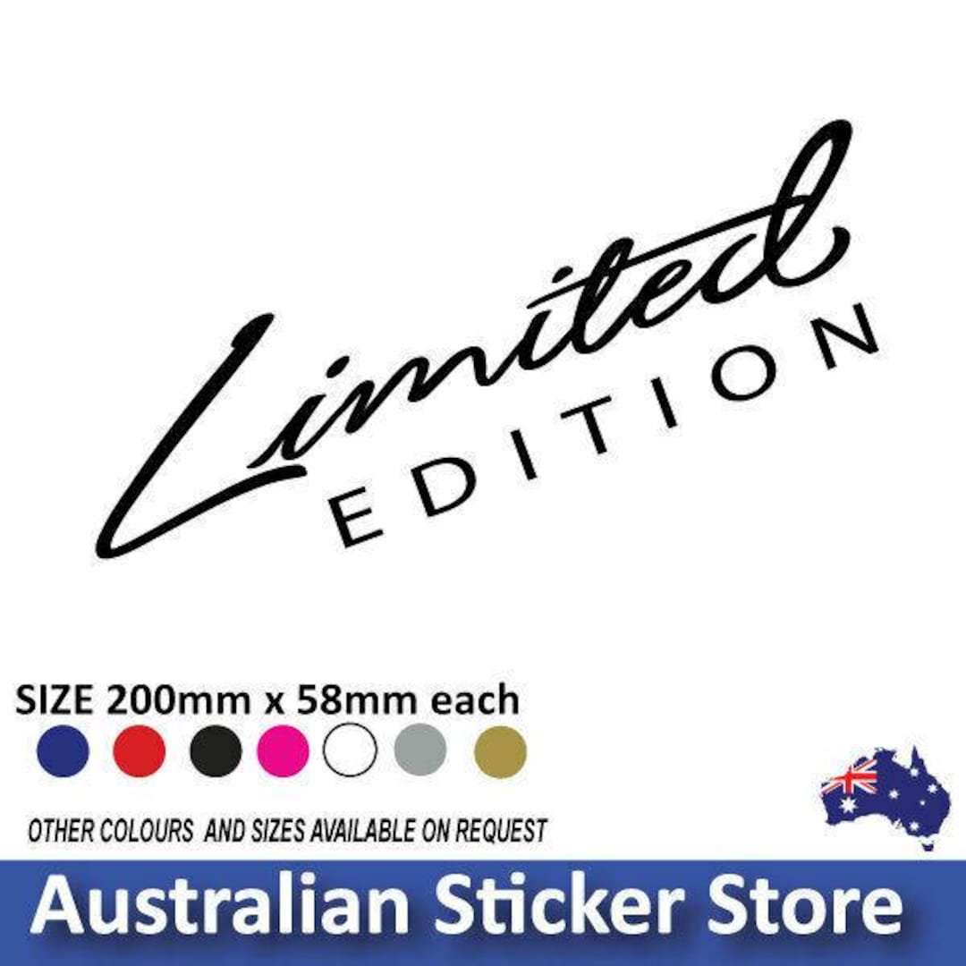 Limited Edition Car Sticker Decal Jdm Drift Car Ute 4X4 - Etsy