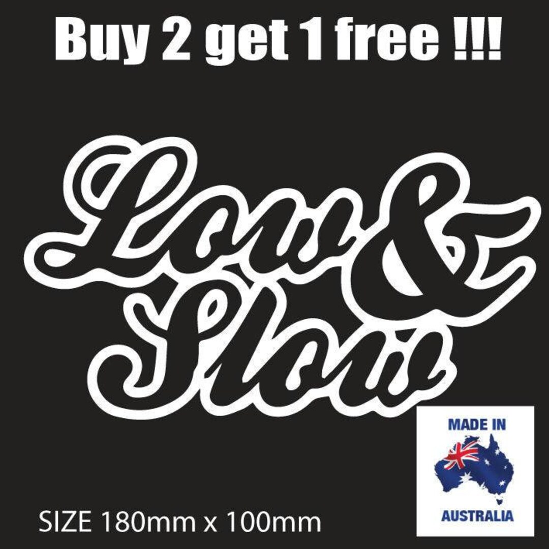 Low and Slowjdm Popular Car Sticker - Etsy
