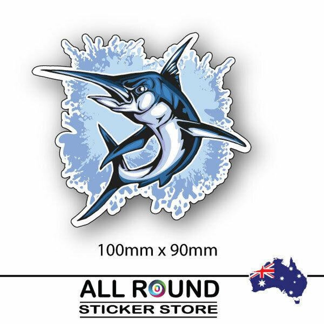 Marlin Sticker -funny-fishing-car-sticker-popular Bumper Sticker ...