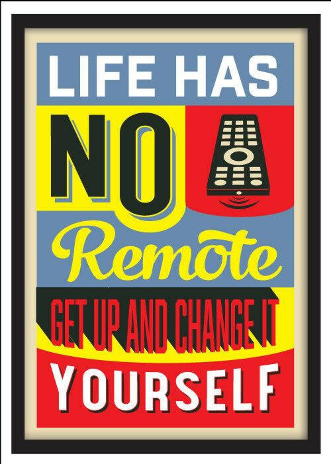 Funny Motivational Bumper Sticker Life Has No Remote 001 - Etsy