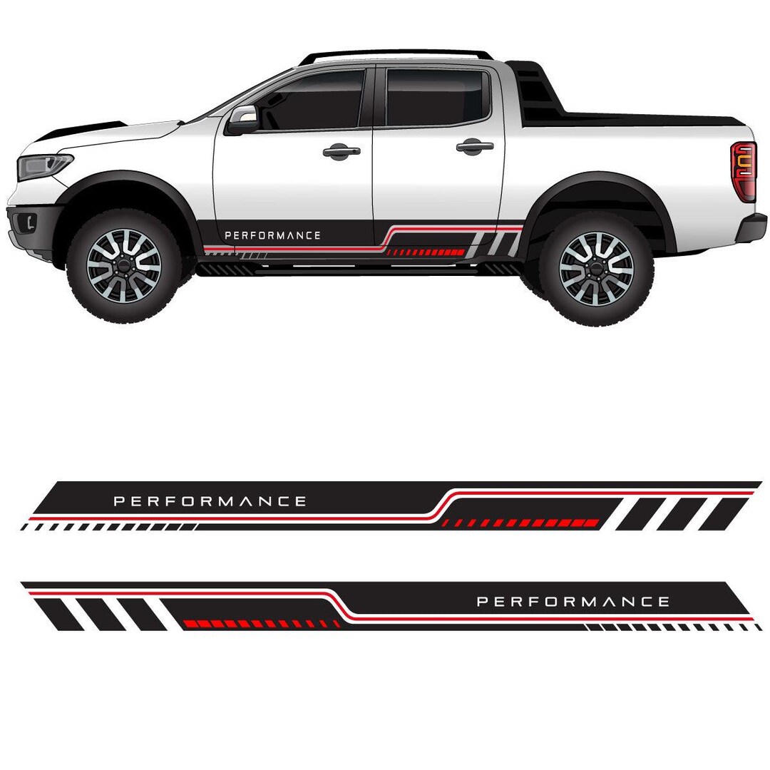 Vinyl Decal Stripe Performance 4wd Ute Side Stripe Body Kit - Etsy